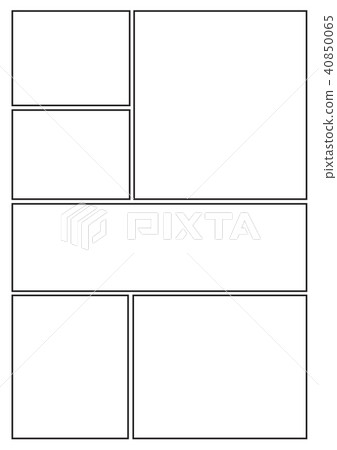 comic storyboard and six grid layout - Stock Illustration [40850065 ...
