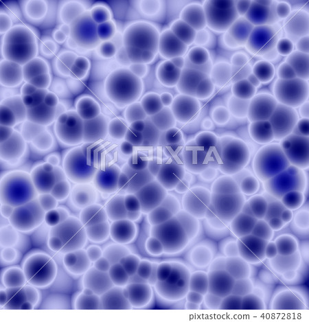 Blue bacteria under the microscope, abstract - Stock Illustration ...