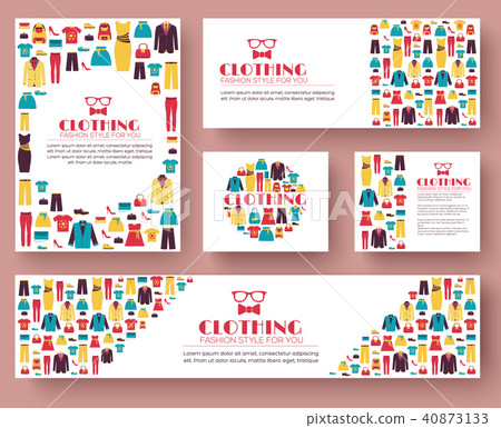 Fashion clothing infographics template concept. - Stock Illustration ...