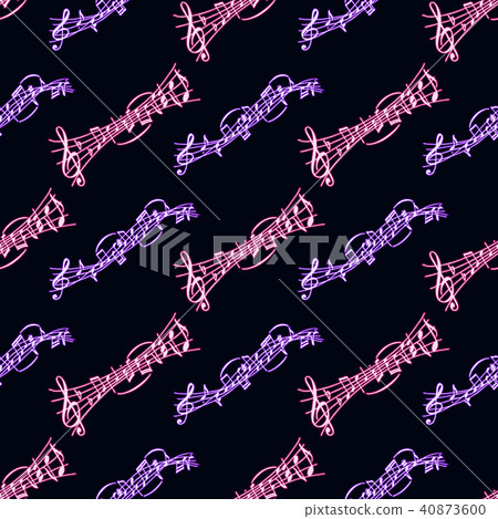 Notes music melody colorfull musician symbols... - Stock Illustration ...