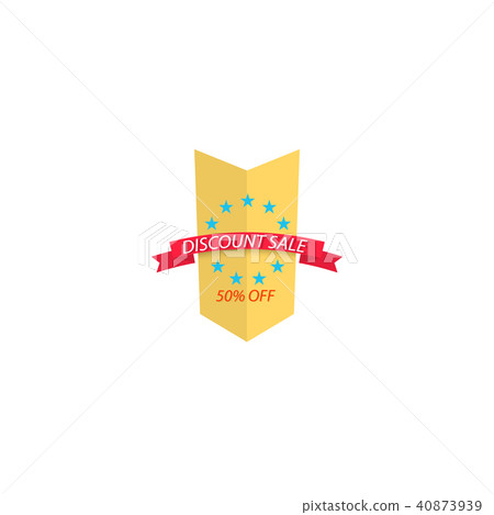 Discount sale arrow on white background. - Stock Illustration [40873939 ...