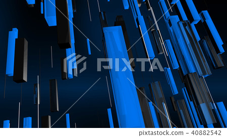 Blue and black backdrop with falling lines - Stock Illustration ...