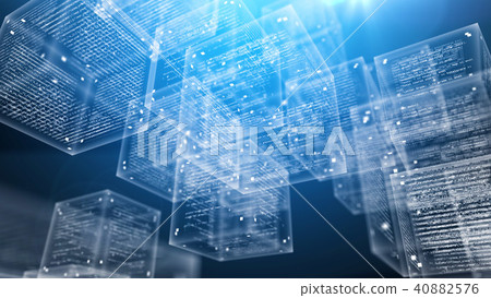 Digital Program Boxes in Computer World - Stock Illustration [40882576 ...