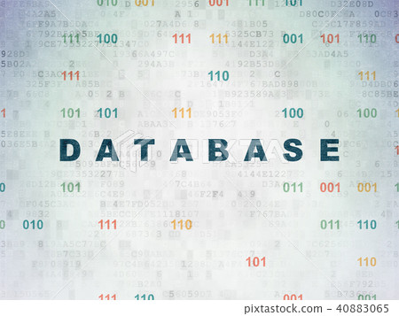 Programming concept: Database on Digital Data... - Stock Illustration [40883065] - PIXTA