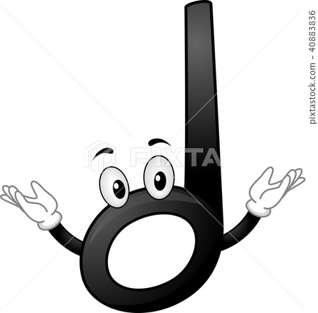 Mascot Music Half Note Illustration - Stock Illustration [40883836] - PIXTA