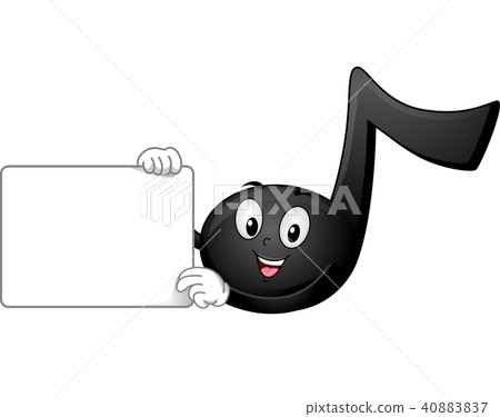 Mascot Music Note Board Illustration - Stock Illustration [40883837 ...