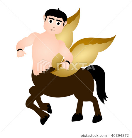 Majestic winged centaur. Fantasy creature - Stock Illustration ...