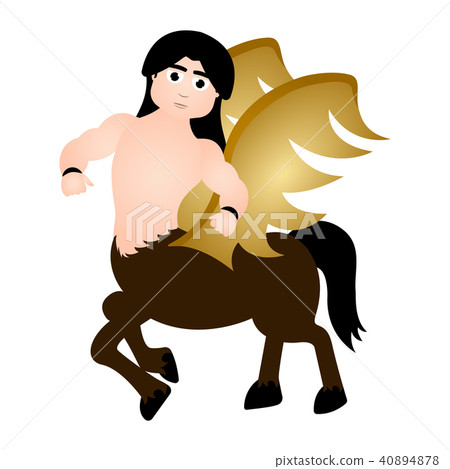 Majestic winged centaur. Fantasy creature - Stock Illustration ...
