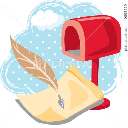 Letter, illustration - Stock Illustration [40895819] - PIXTA