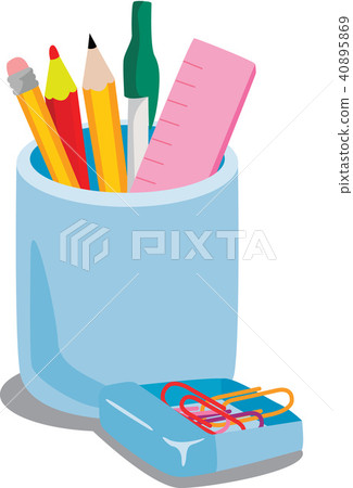 Office supplies, illustration - Stock Illustration [40895869] - PIXTA
