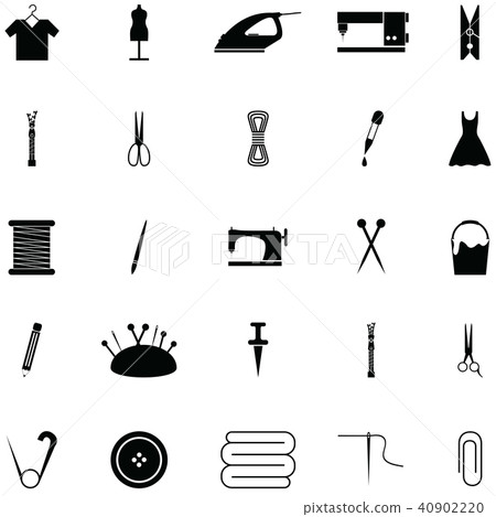 handmade icon set - Stock Illustration [40902220] - PIXTA