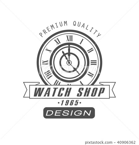 Watch shop logo design, premium quality,... - Stock Illustration ...