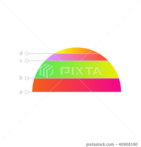 Vector linear distribution chart icon - Stock Illustration [40908190 ...