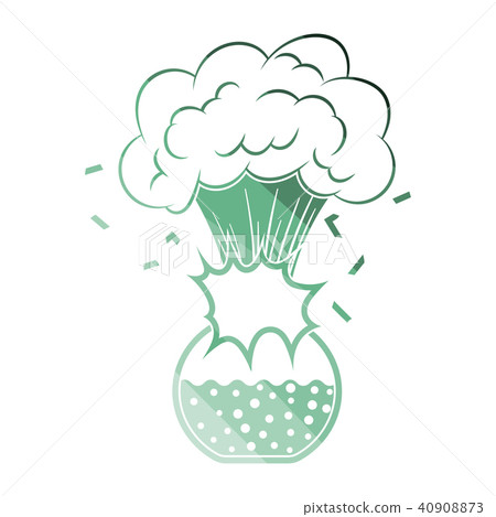 Icon explosion of chemistry flask - Stock Illustration [40908873] - PIXTA