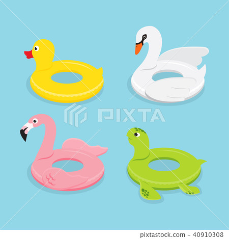 Swimming pool floats - Stock Illustration [40910308] - PIXTA