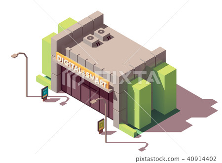 Vector isometric gadgets and computer store - Stock Illustration ...