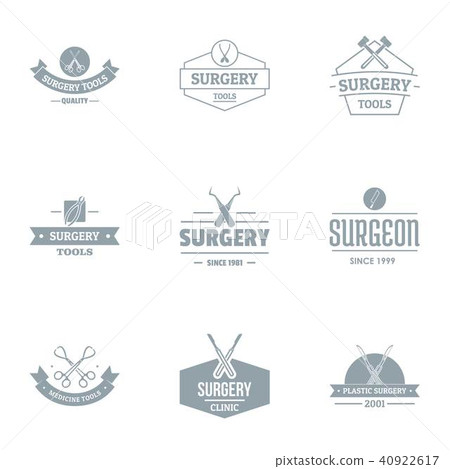 Surgery logo set, simple style - Stock Illustration [40922617] - PIXTA
