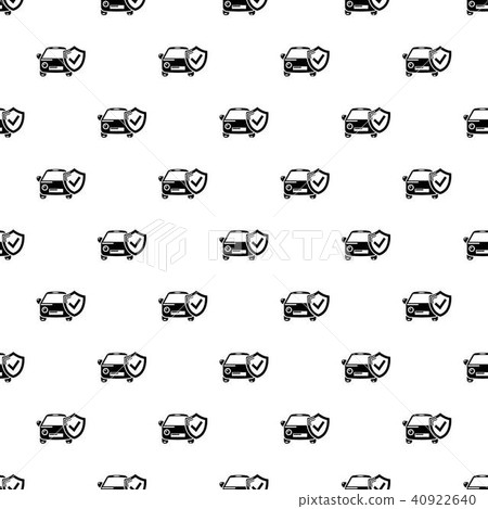 Insurance car pattern vector seamless - Stock Illustration [40922640 ...