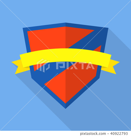 Family shield icon, flat style - Stock Illustration [40922793] - PIXTA