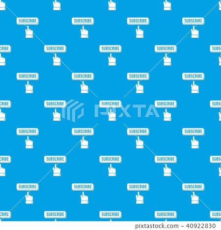 Subscribe pattern vector seamless blue - Stock Illustration [40922830 ...