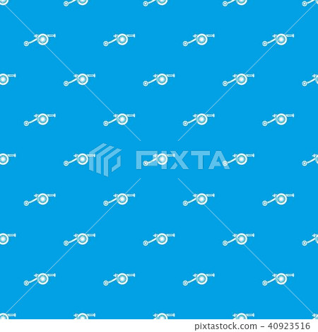 Siege gun pattern vector seamless blue - Stock Illustration [40923516 ...
