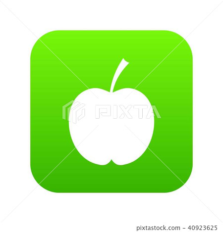 Checkered apple icon digital green - Stock Illustration [40923625] - PIXTA