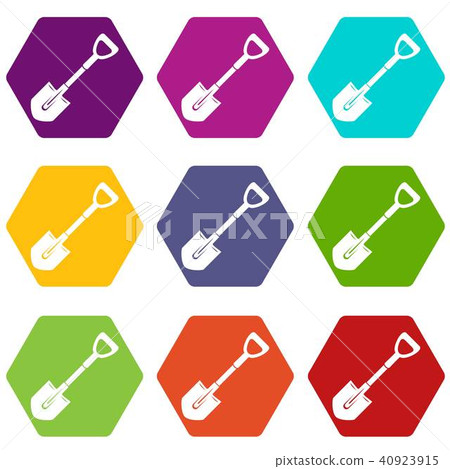 Shovel icons set 9 vector - Stock Illustration [40923915] - PIXTA
