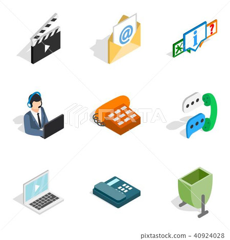 Web project icons set, isometric style - Stock Illustration [40924028 ...