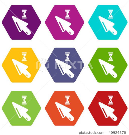 Cursor icons set 9 vector - Stock Illustration [40924876] - PIXTA
