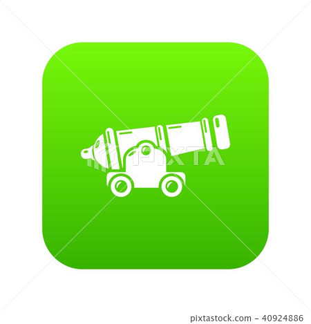 Shooting gun icon green vector - Stock Illustration [40924886] - PIXTA