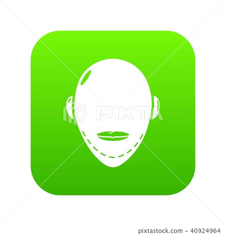 Facelift icon green vector-插圖素材 [40924964] - PIXTA圖庫