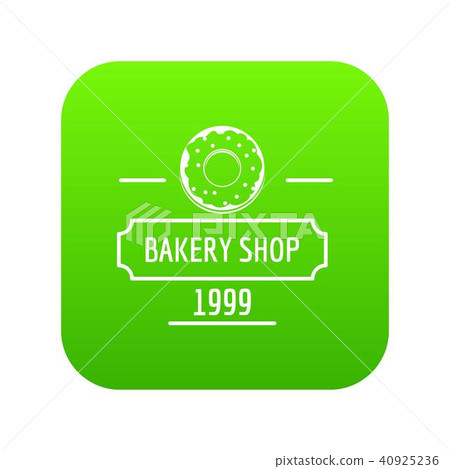 Bakery fresh icon green vector - Stock Illustration [40925236] - PIXTA