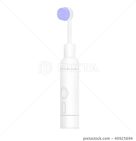 Wet toothbrush icon, realistic style - Stock Illustration [40925694 ...