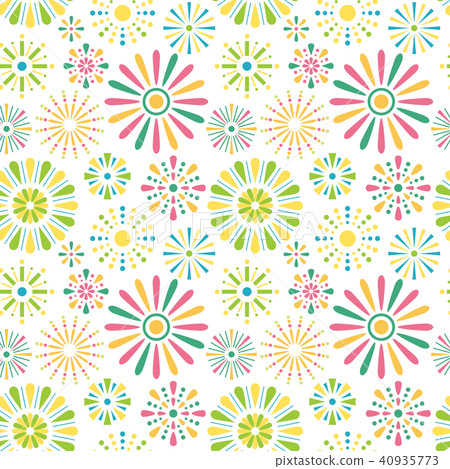 Fireworks pattern seamless pattern background... - Stock Illustration ...
