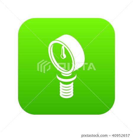 Pressure meter icon green vector-插圖素材 [40952657] - PIXTA圖庫