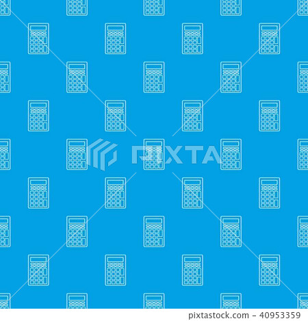Calculator pattern vector seamless blue - Stock Illustration [40953359 ...