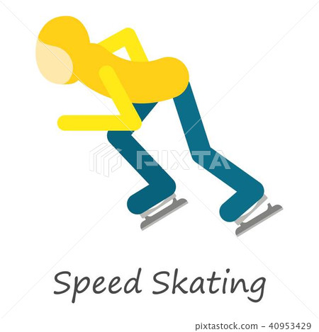 Speed skating icon, isometric style - Stock Illustration [40953429] - PIXTA