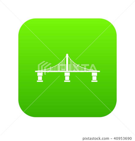 Bridge icon digital green - Stock Illustration [40953690] - PIXTA
