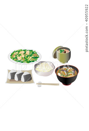 Namuru of bean sprouts and sprouts today - Stock Illustration [40955922 ...