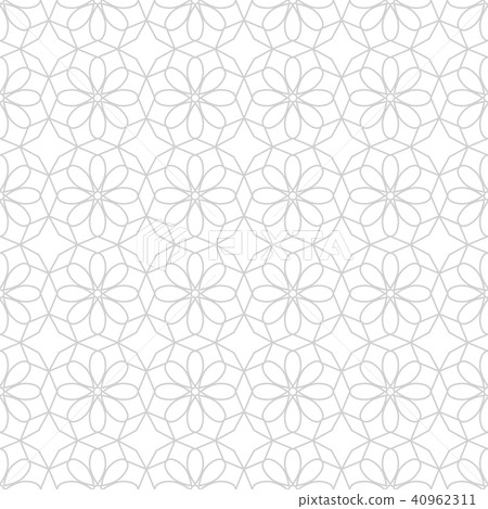 Flower geometric pattern. Seamless vector - Stock Illustration ...
