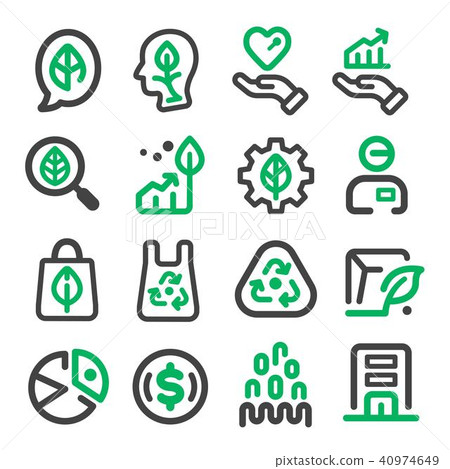 green marketing icon - Stock Illustration [40974649] - PIXTA