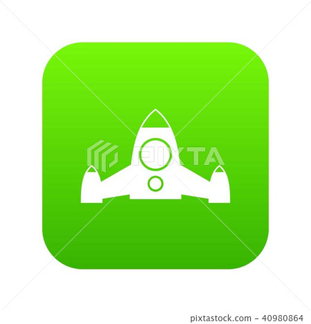 Rocket icon digital green - Stock Illustration [40980864] - PIXTA