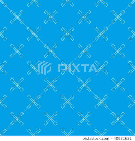Spanner pattern vector seamless blue - Stock Illustration [40981621 ...