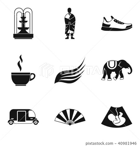 Composure icons set, simple style - Stock Illustration [40981946] - PIXTA