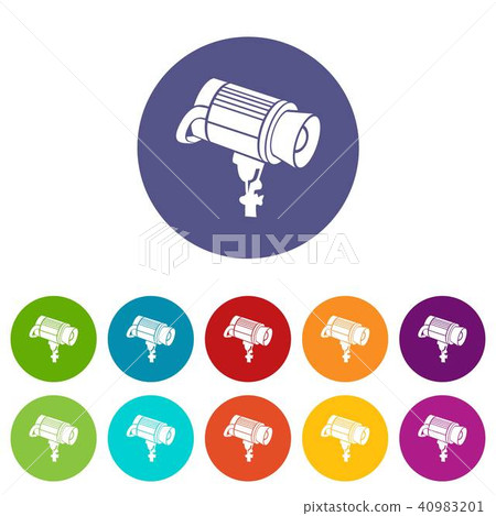 Professional studio flash icon, simple style - Stock Illustration ...