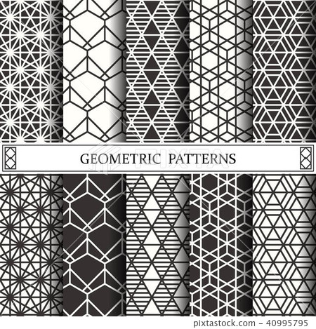 hexagon geometric vector pattern,pattern fills - Stock Illustration ...