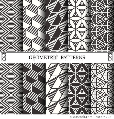 hexagon geometric vector pattern,pattern fills - Stock Illustration ...