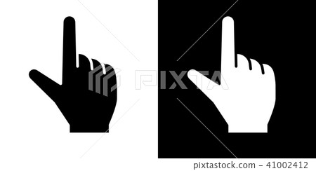 Hand index finger icon set - Stock Illustration [41002412] - PIXTA