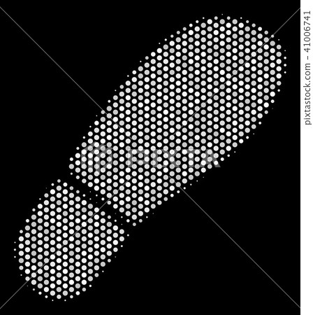 White Pixel Boot Footprint Icon - Stock Illustration [41006741] - PIXTA
