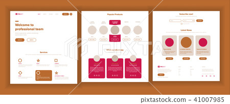 Website Page Vector. Business Website. Web... - Stock Illustration ...